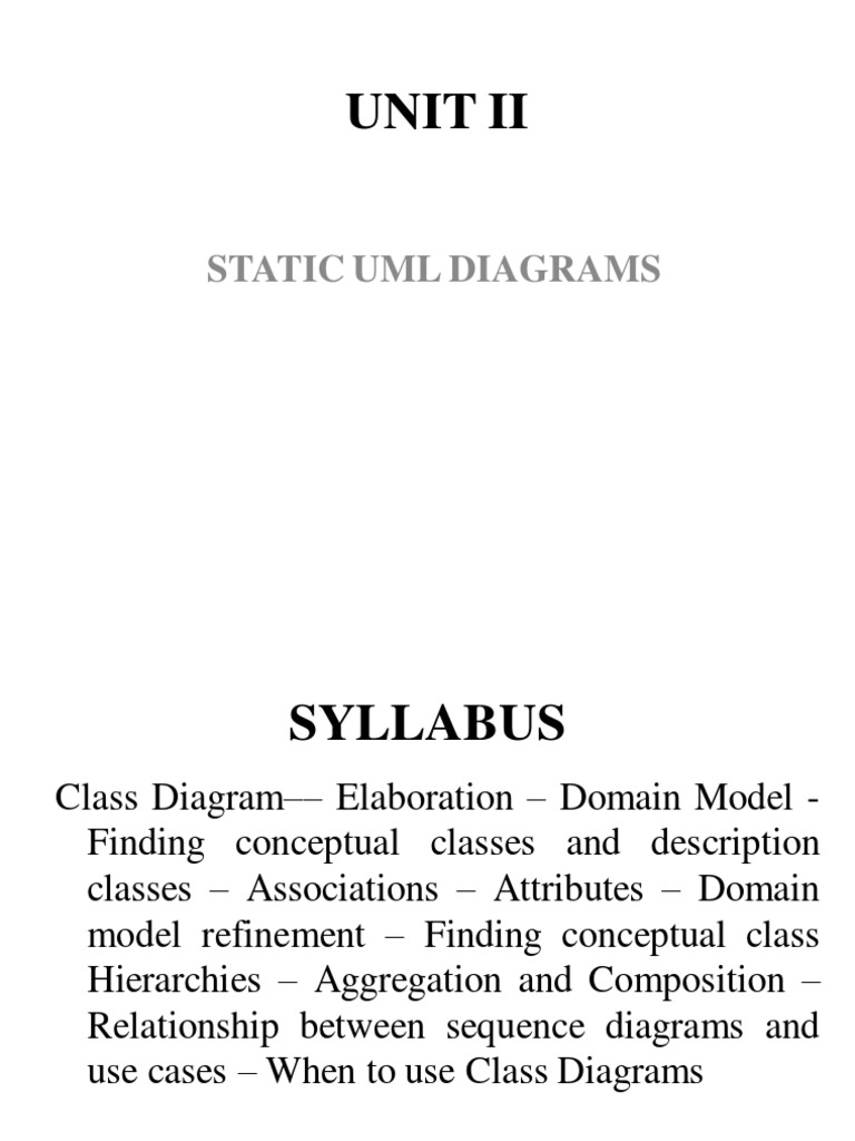 Unit 2 Notes - Ooad | PDF | Class (Computer Programming) | Conceptual Model Unit 2 Notes - Ooad | PDF | Class (Computer Programming) | Conceptual Model