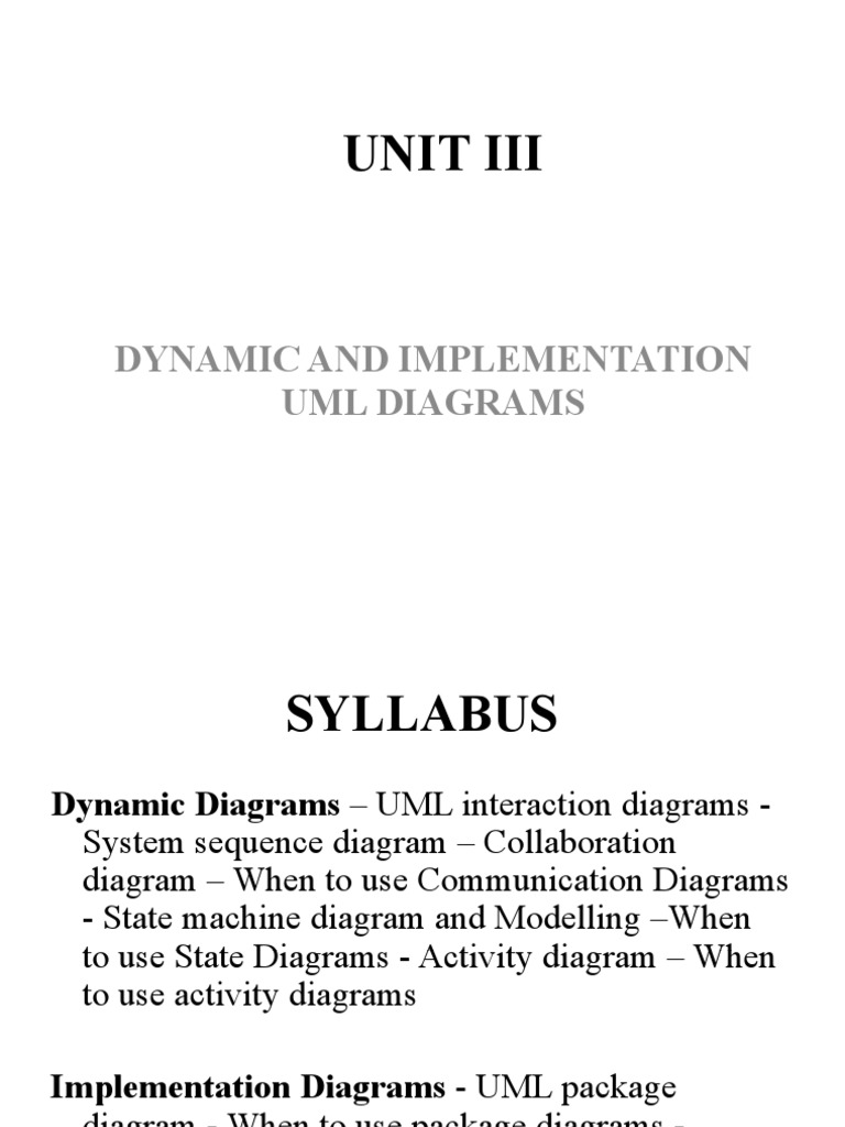 Unit 3 Notes Ooad Pdf Component Based Software Engineering Unified Modeling Language 