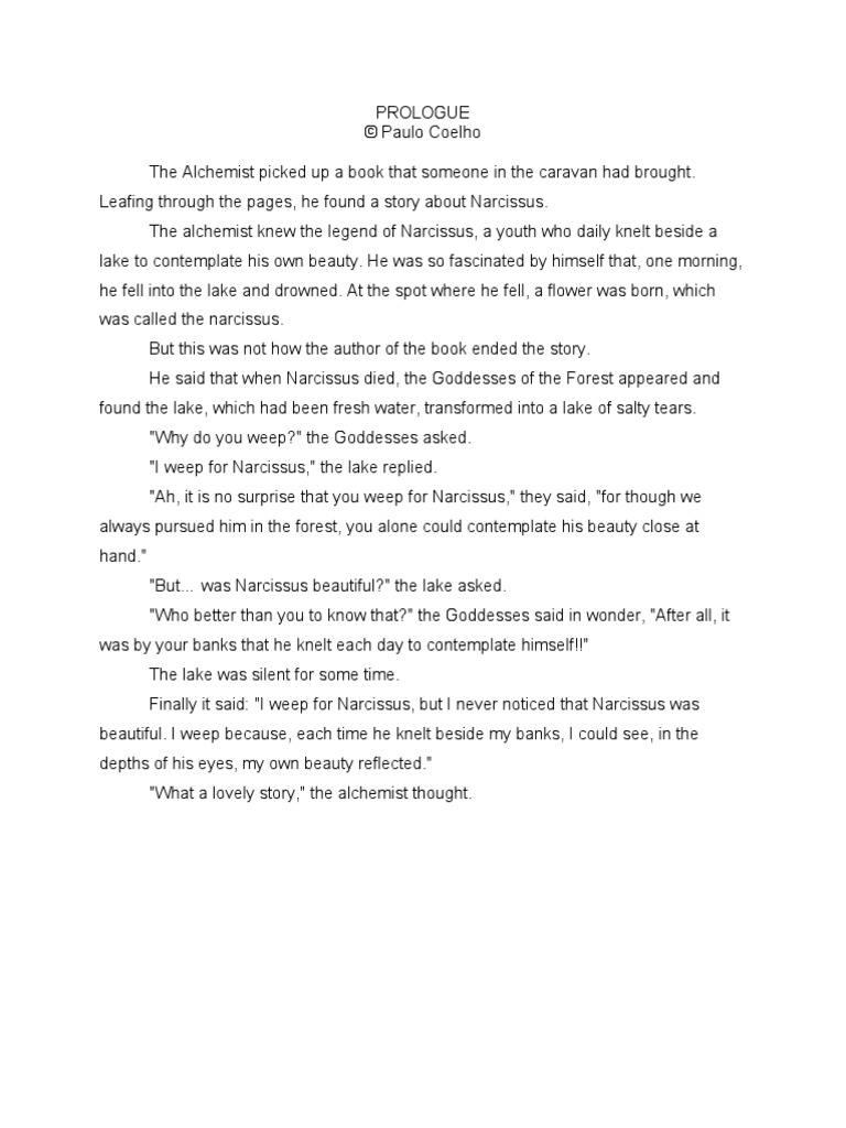 Prologue "The Alchemist" | PDF