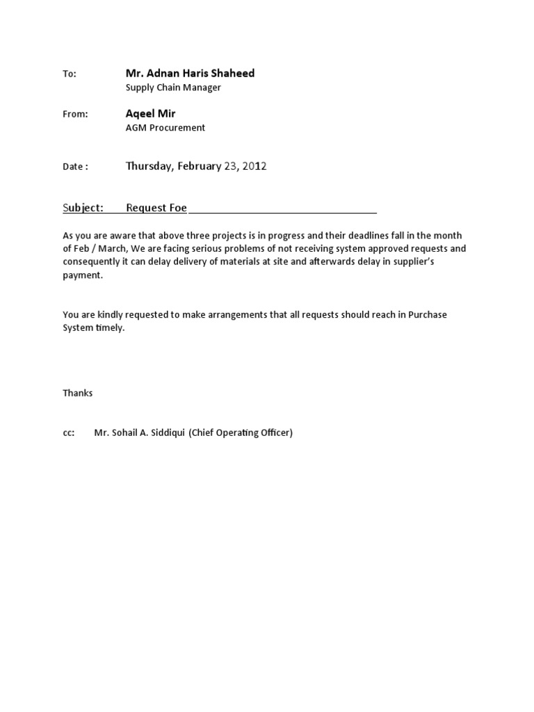 Adnan Haris For Purchase Committee | PDF