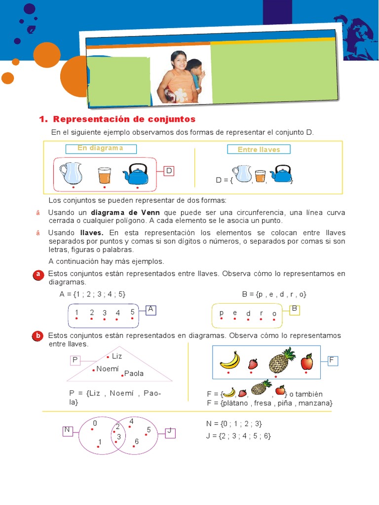 Representación de Conjuntos: Tercer Grad | PDF | Conjunto (Matemáticas ...