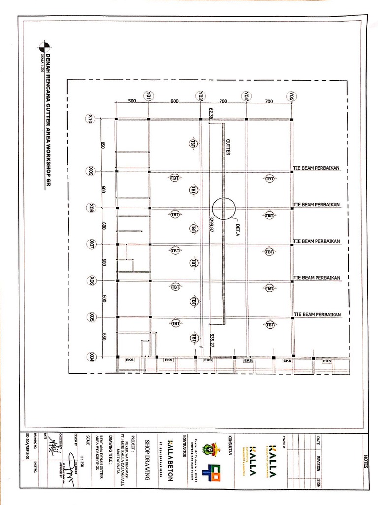 Denah Rencana Gutter | PDF