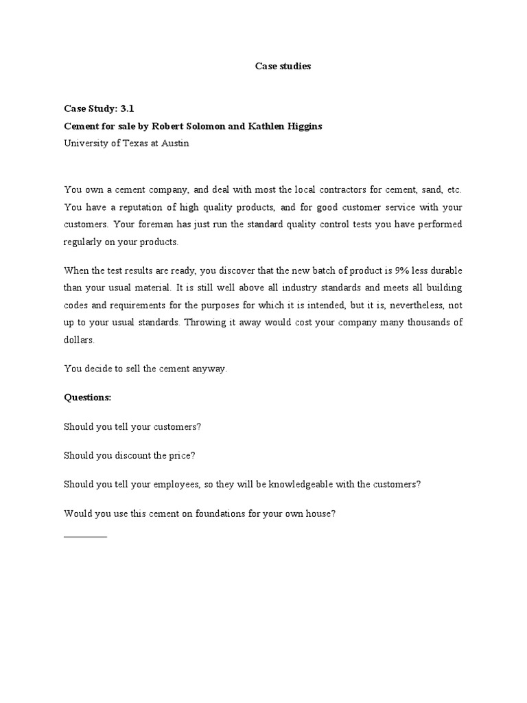 Ethics Case Studies | PDF | Sexual Harassment | Bribery