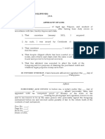 Affidavit of Low Income (Sample) | PDF | Affidavit | Document