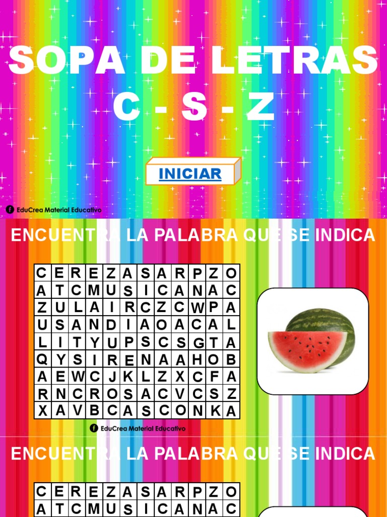 Digi011. Sopa de Letras C-S-Z | PDF