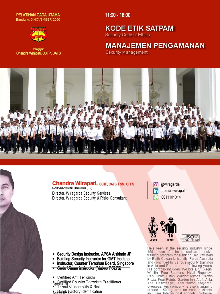 2020-11-03 Gadut - Kode Etik Satpam by Chandra Wirapati | PDF ...