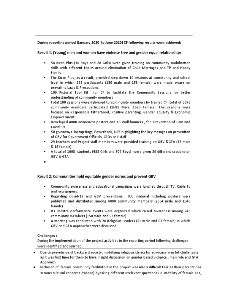 GVB Annual Report - Jan-Sept 2020 SAFWCO | PDF | Violence Against Women ...