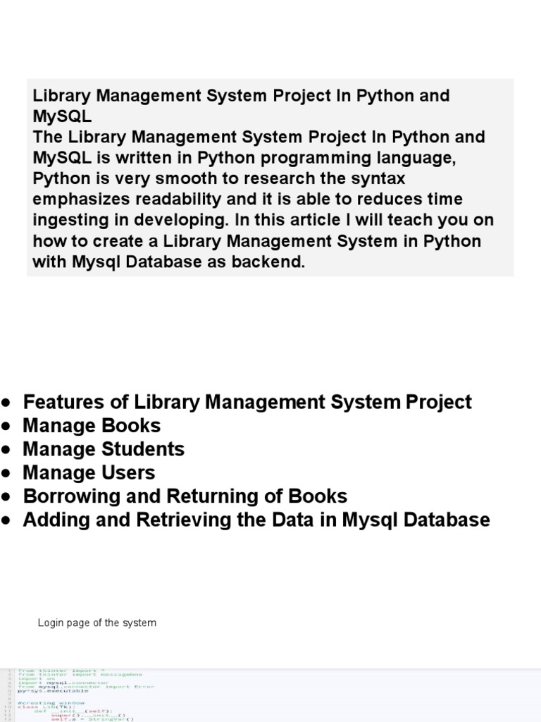 Python Mini Project | PDF