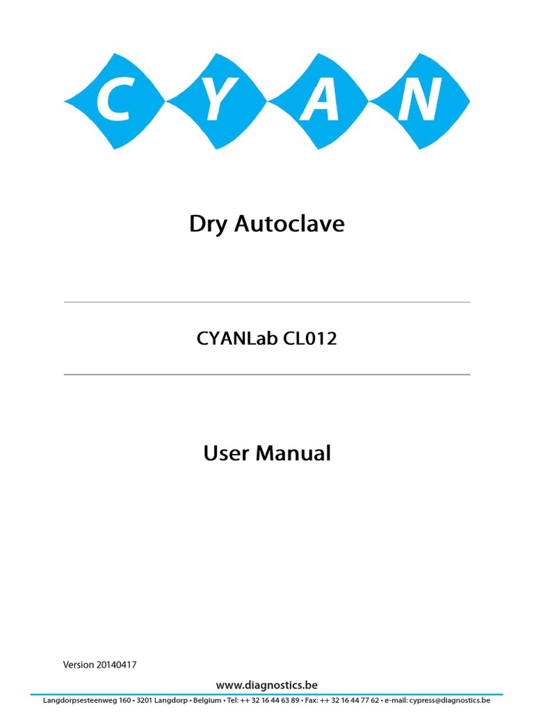 CYANLab Dry Autoclave ENG | PDF