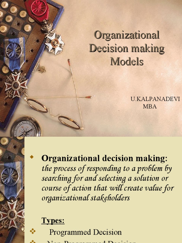 Decision Models | PDF | Decision Making | Rationality