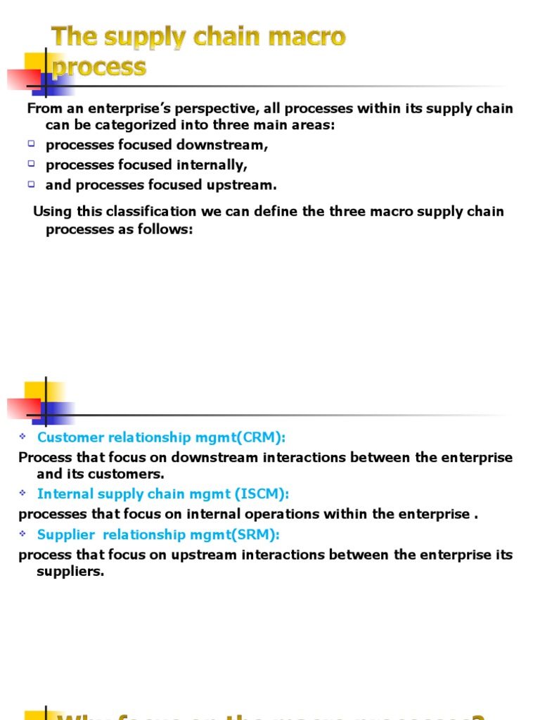 SC Macro Processes | PDF | Supply Chain | Sales