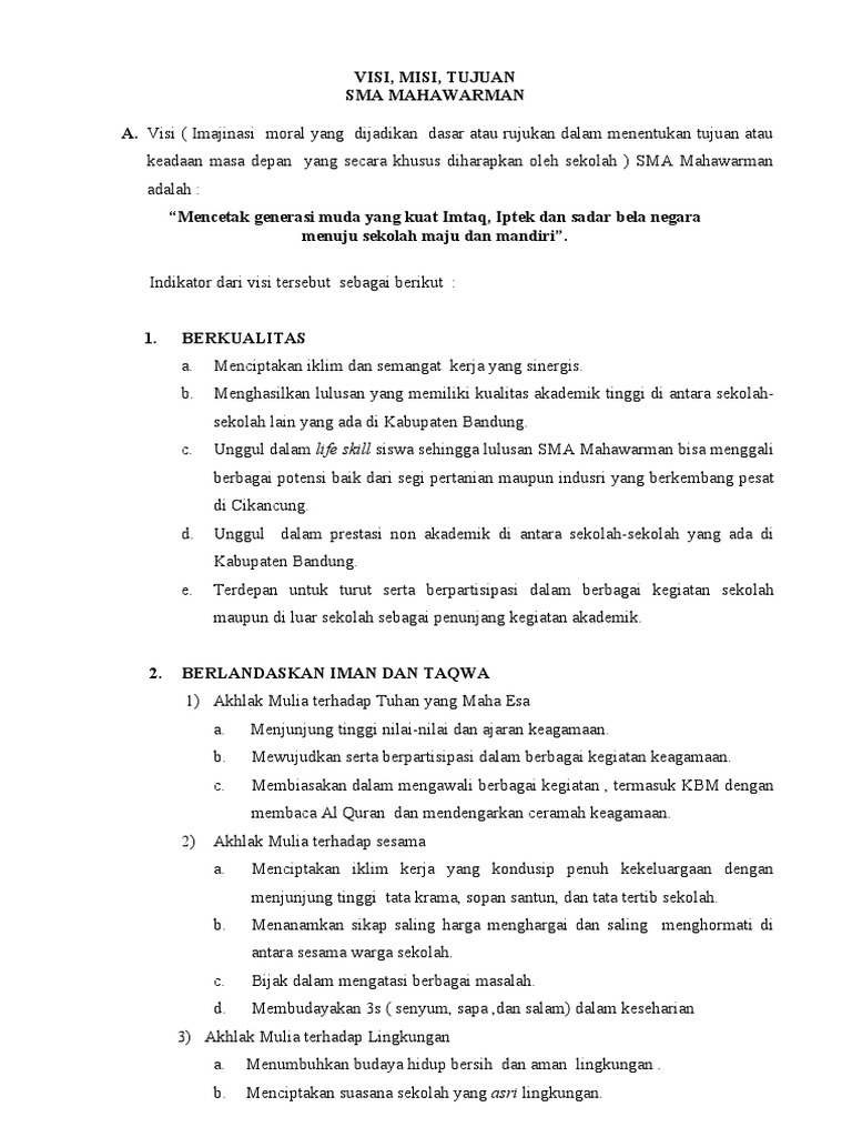 Proker Sekolah SMA Mahawarman | PDF | Karier & Perkembangan