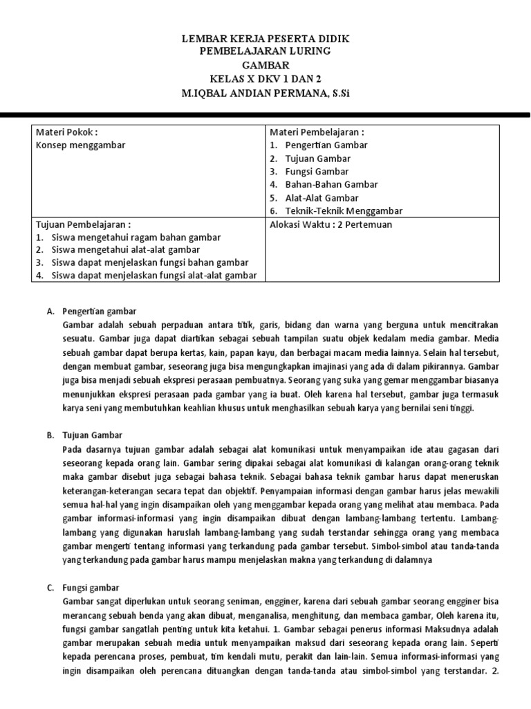Modul Gambar 3.1 Dan 4.1 | PDF