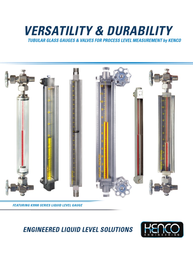 Kenco Tubular Glass Liquid Level Gauges | PDF | Pipe (Fluid Conveyance ...