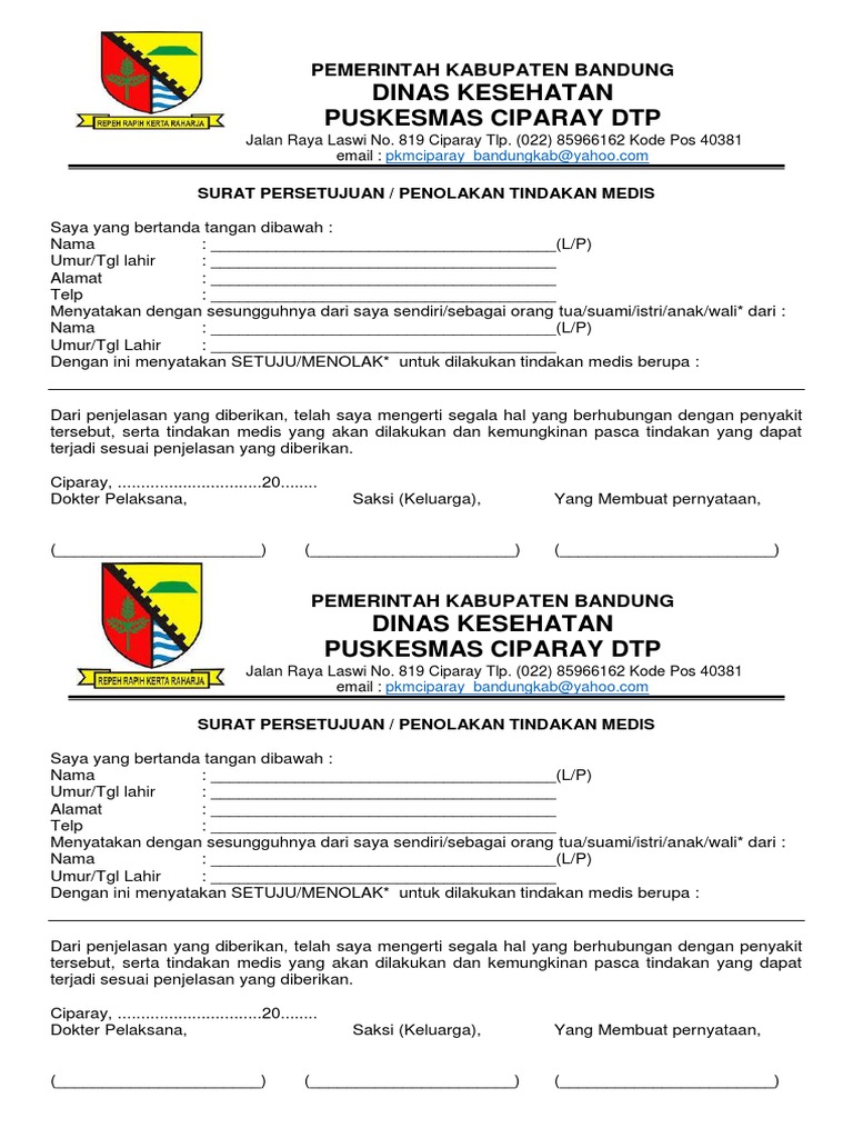 Form Persetujuan Tindakan 2019-08-28 | PDF