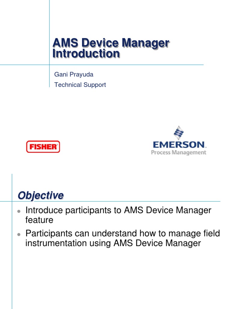 AMS Device Manager: Gani Prayuda Technical Support | PDF ...