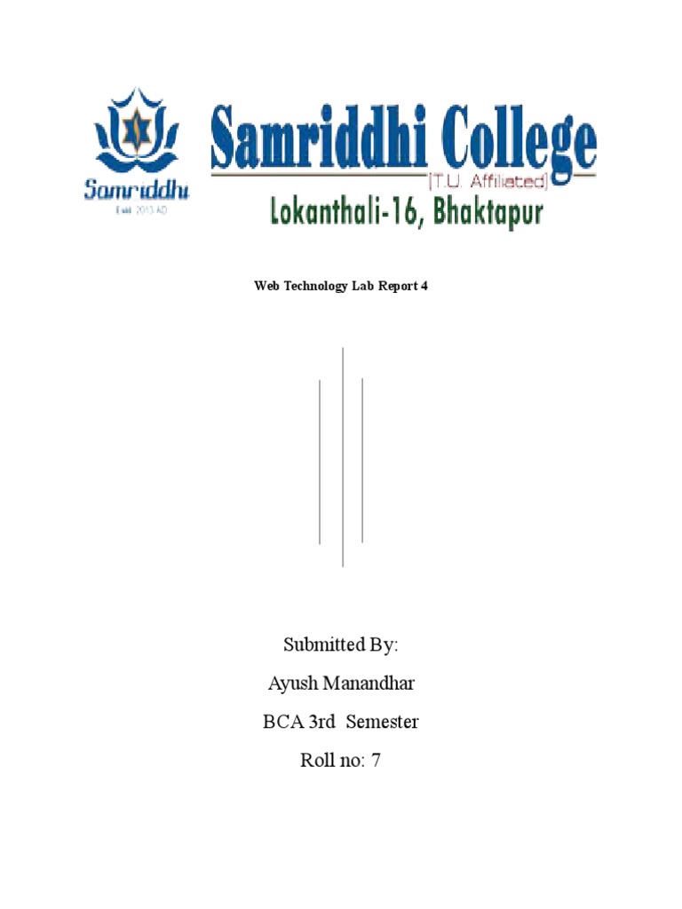 Web Technology Lab Report 4 | PDF | Information Retrieval | Databases