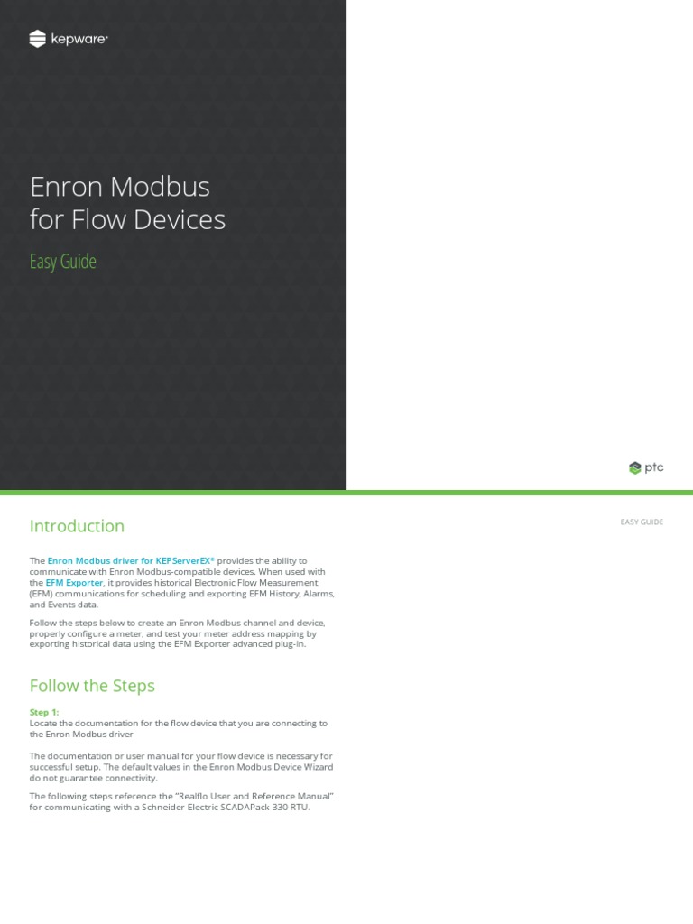 Enron Modbus For Flow Devices: Easy Guide | PDF | Information Technology | Computer Science