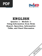 English 10 Quarter 1 Module 1 | PDF | News | Cognition