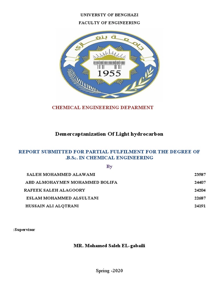 Final Project | PDF | Chemical Process Engineering | Chemistry
