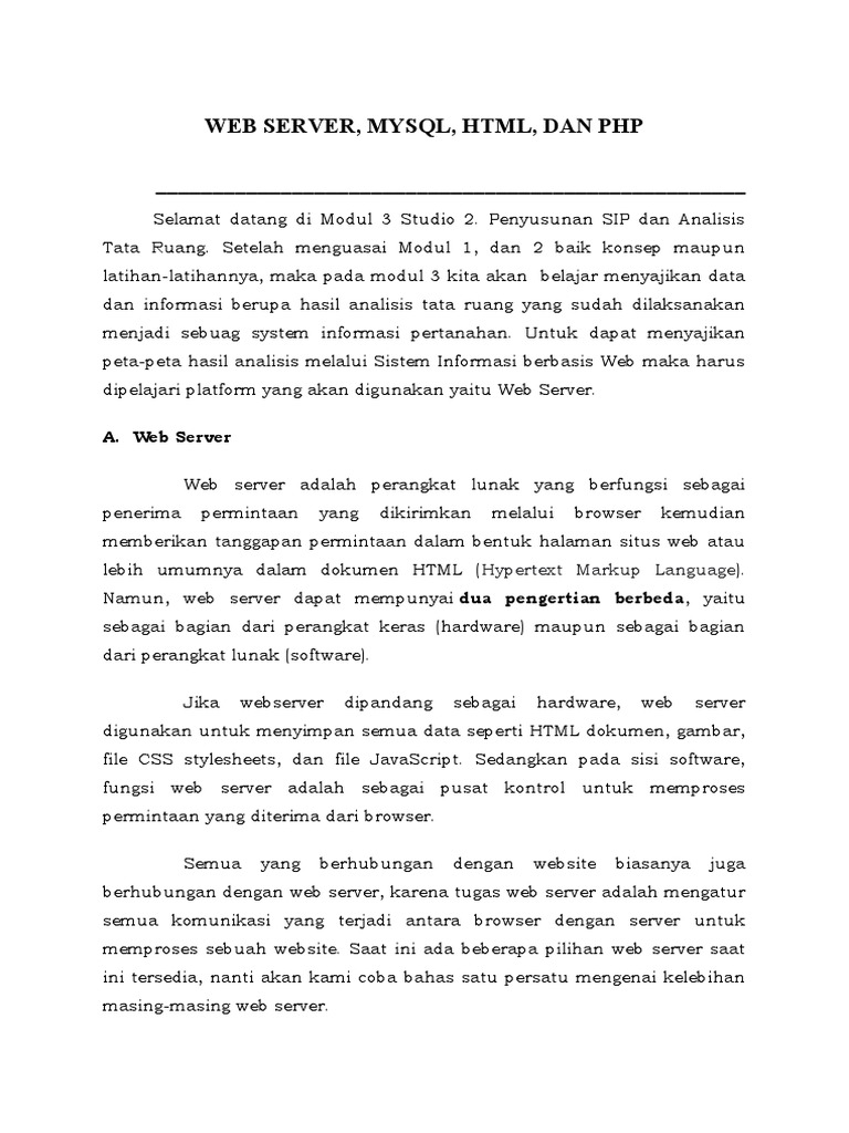 Praktek Web Server | PDF