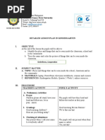 A Detailed Lesson Plan For Kindergarten - Family | PDF | Career & Growth