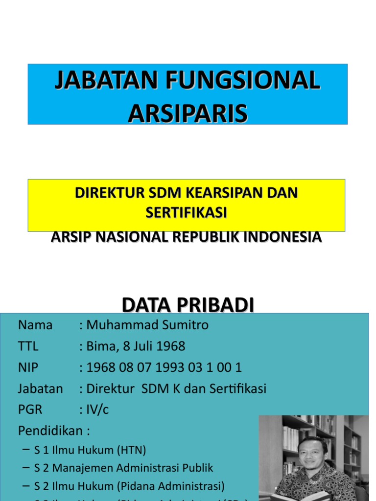 Jabatan Fungsional Arsiparis | PDF