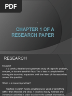 Parts of Research-Chapter 1 | PDF | Theory | Hypothesis