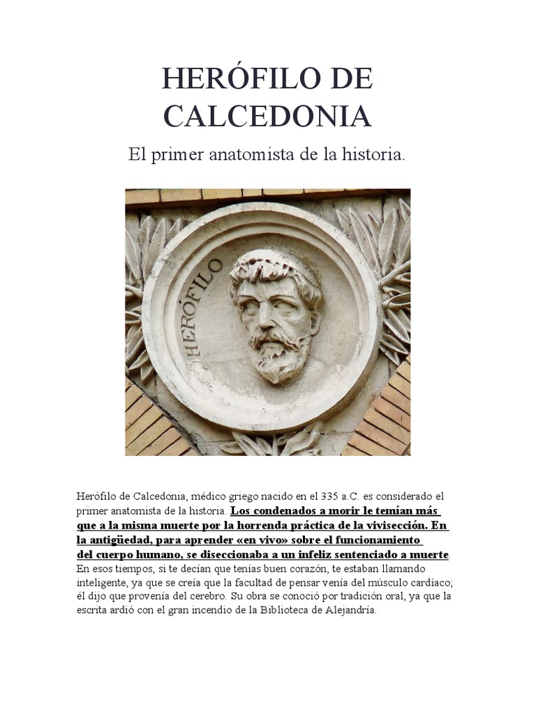 1 Herófilo de Calcedonia | PDF