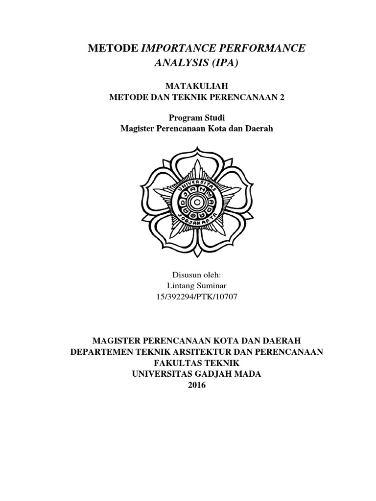 Metode Importance Performance Analysis (IPA) | PDF | Bisnis