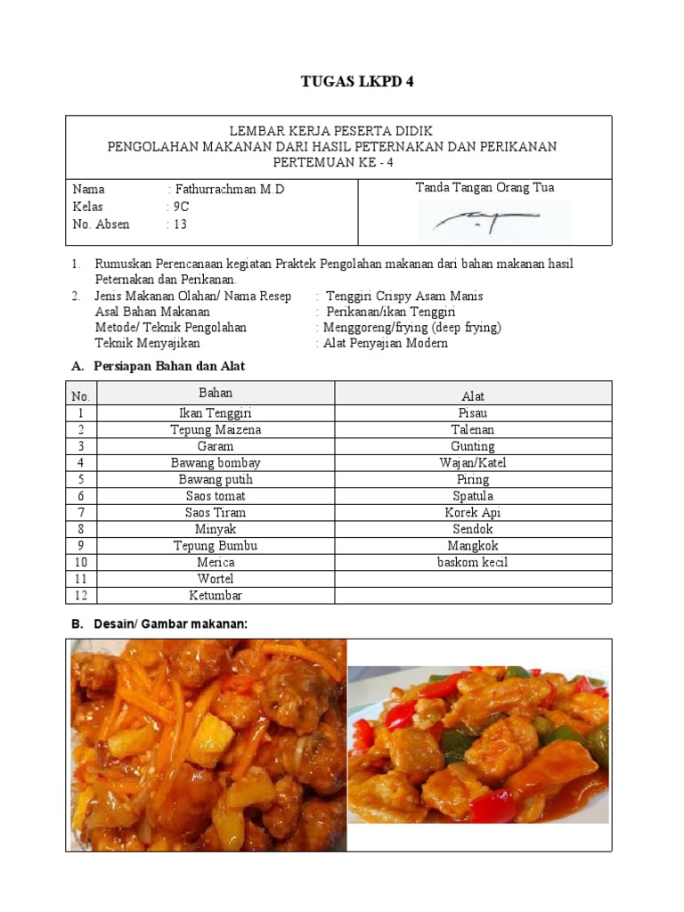 LKPD 4 Pengolahan | PDF