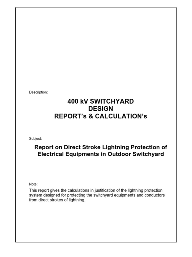 DSLP Dirct Srole Lightning Protection | PDF | Electrical Substation | Force