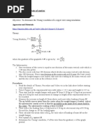 Young - S Modulus by Searle - S Method | PDF | Deformation (Engineering ...
