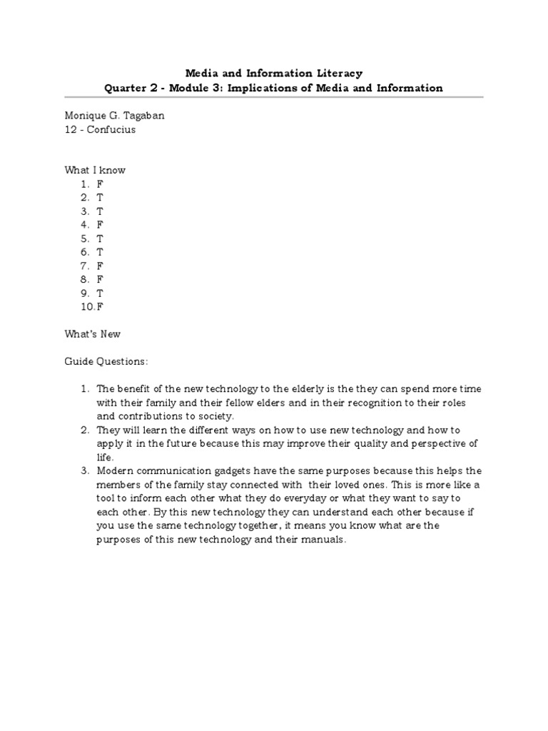 Media and Information Literacy | PDF | Social Media | Popular Culture ...