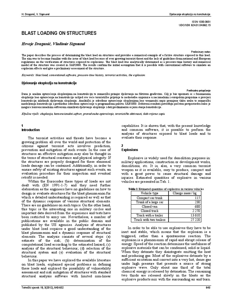 Blast Load | PDF | Waves | Explosion