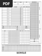 Cricket Score Sheet Template | PDF