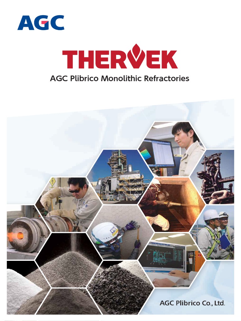 AGC Plibrico Monolithic Refractories | PDF | Refractory | Cement