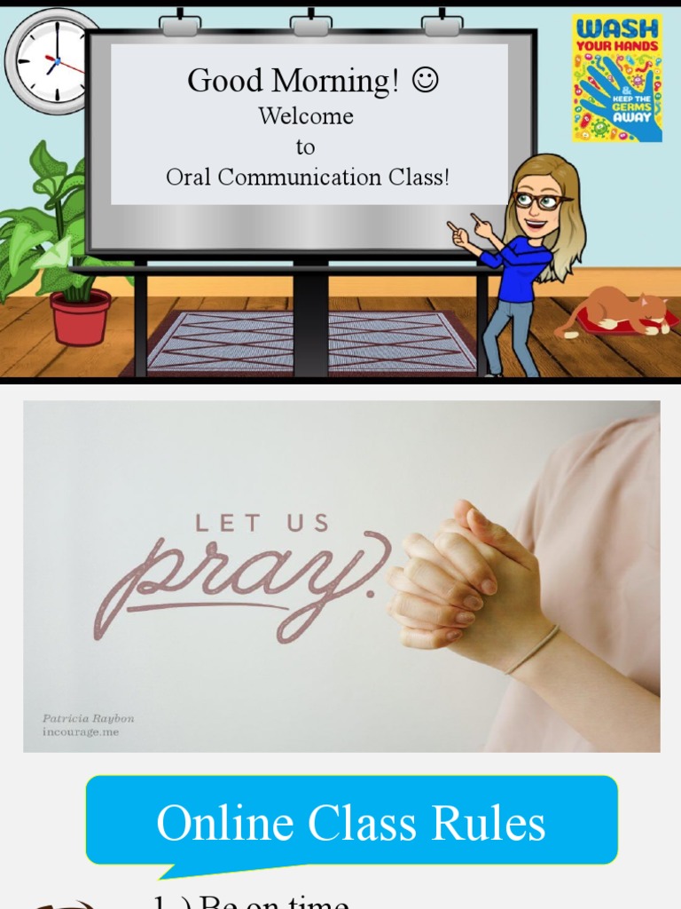 Good Morning! : Welcome To Oral Communication Class! | PDF | Nonverbal ...