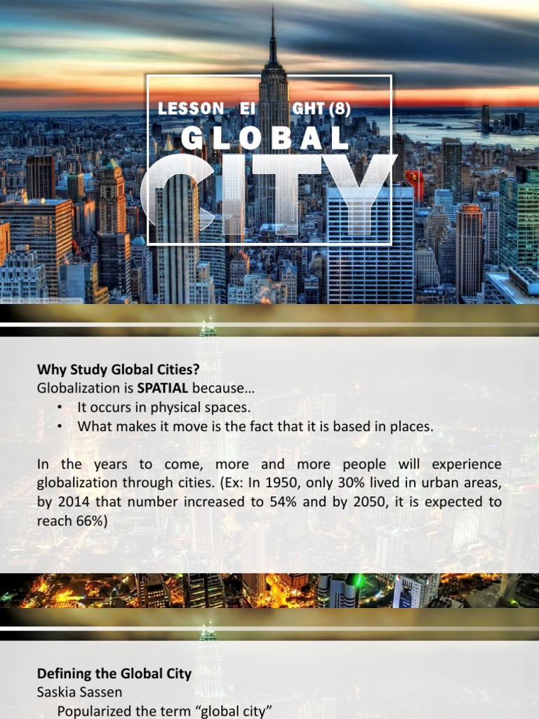 Lesson 9 The Global City | PDF | Globalization | Economies