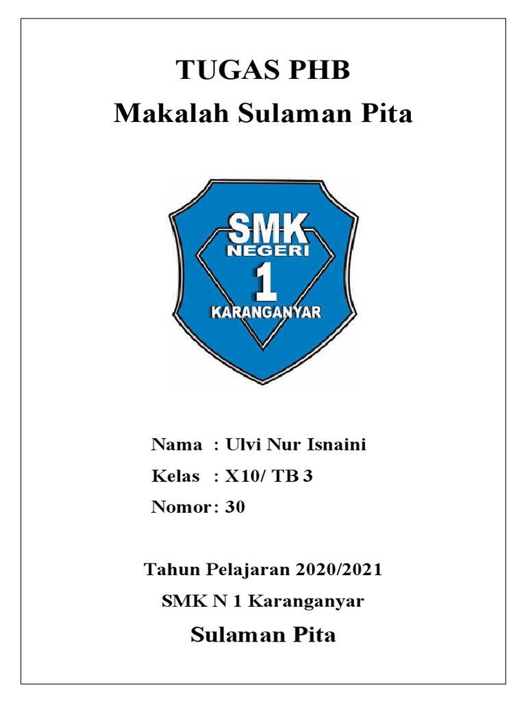 Tugas PHB Sulaman Pita Ulvi | PDF