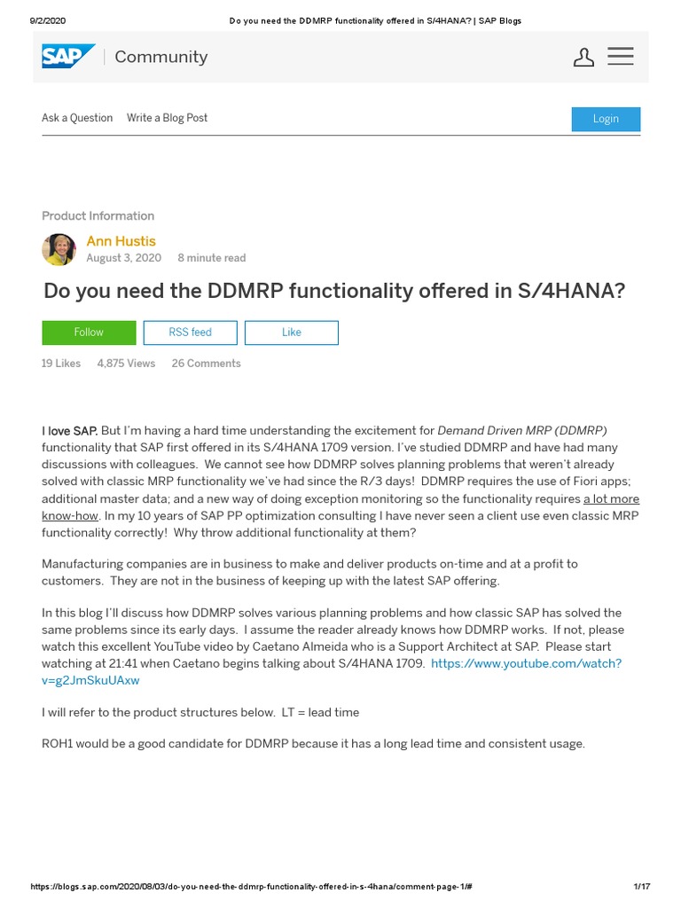 Do You Need The DDMRP Functionality Offered in S - 4HANA - SAP Blogs ...