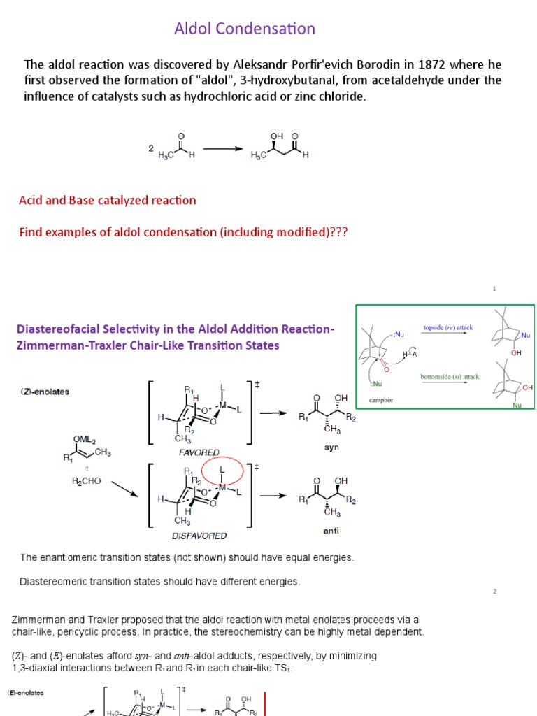Aldol Condensation: Acid and Base Catalyzed Reaction Find Examples of ...