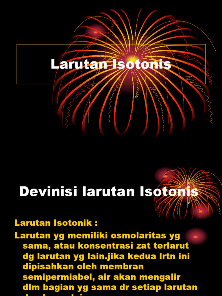 Larutan Isotonis | PDF