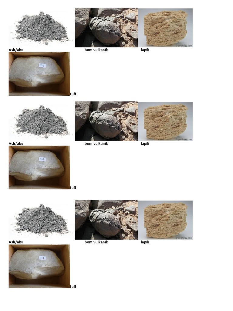Ash/abu Bom Vulkanik Lapili | PDF