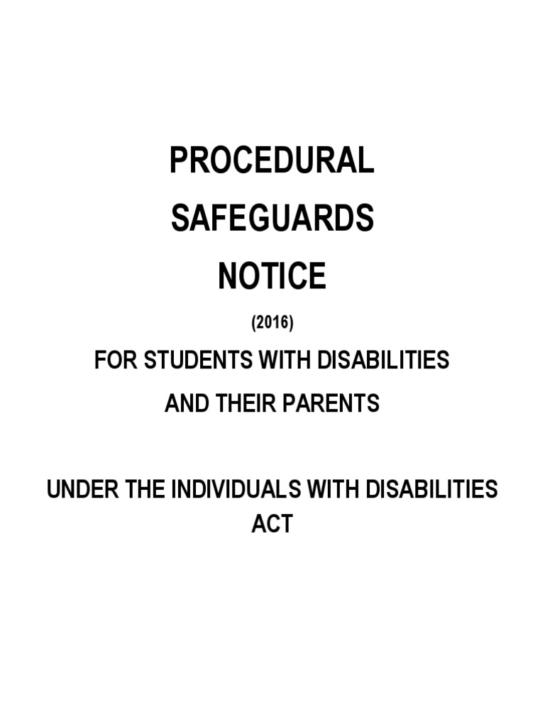 Section 504 Procedural Safeguards Notice New York
