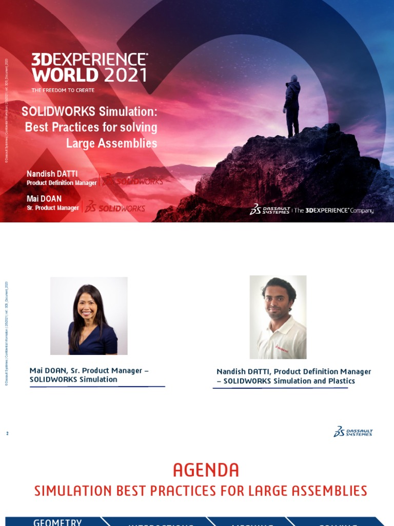 Simulation Best Practices For Large Assemblies, SolidWorks | PDF | Mechanical Engineering ...