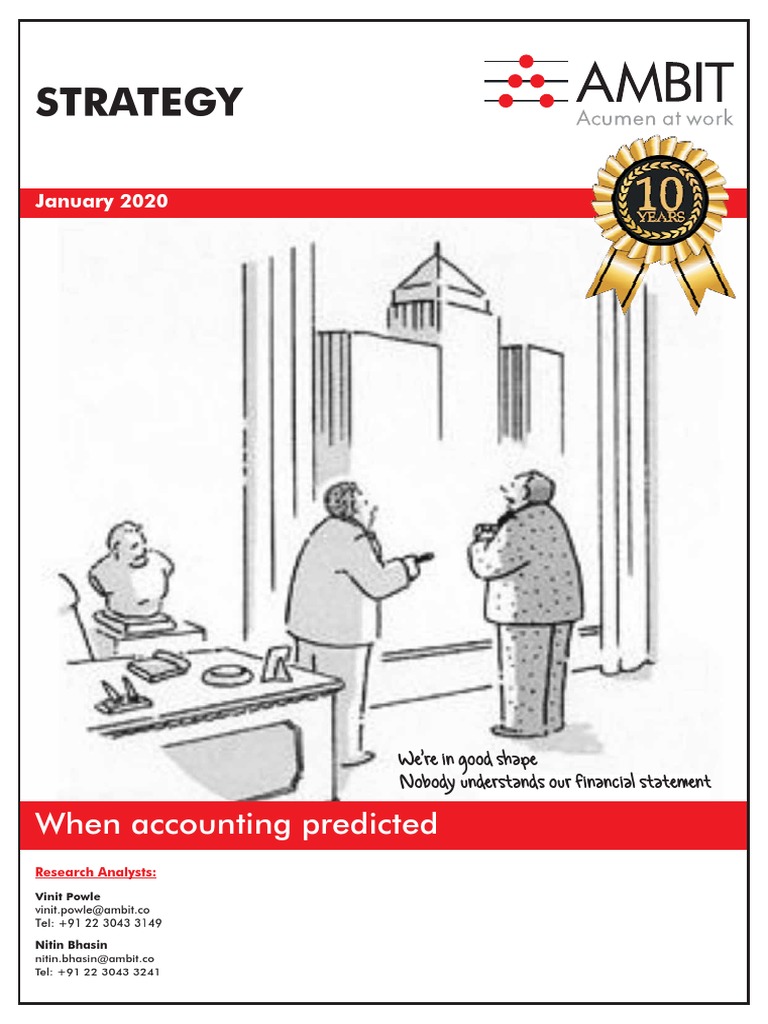 2020-01, Ambit Capital - When Accounting Predicted | PDF | Initial ...