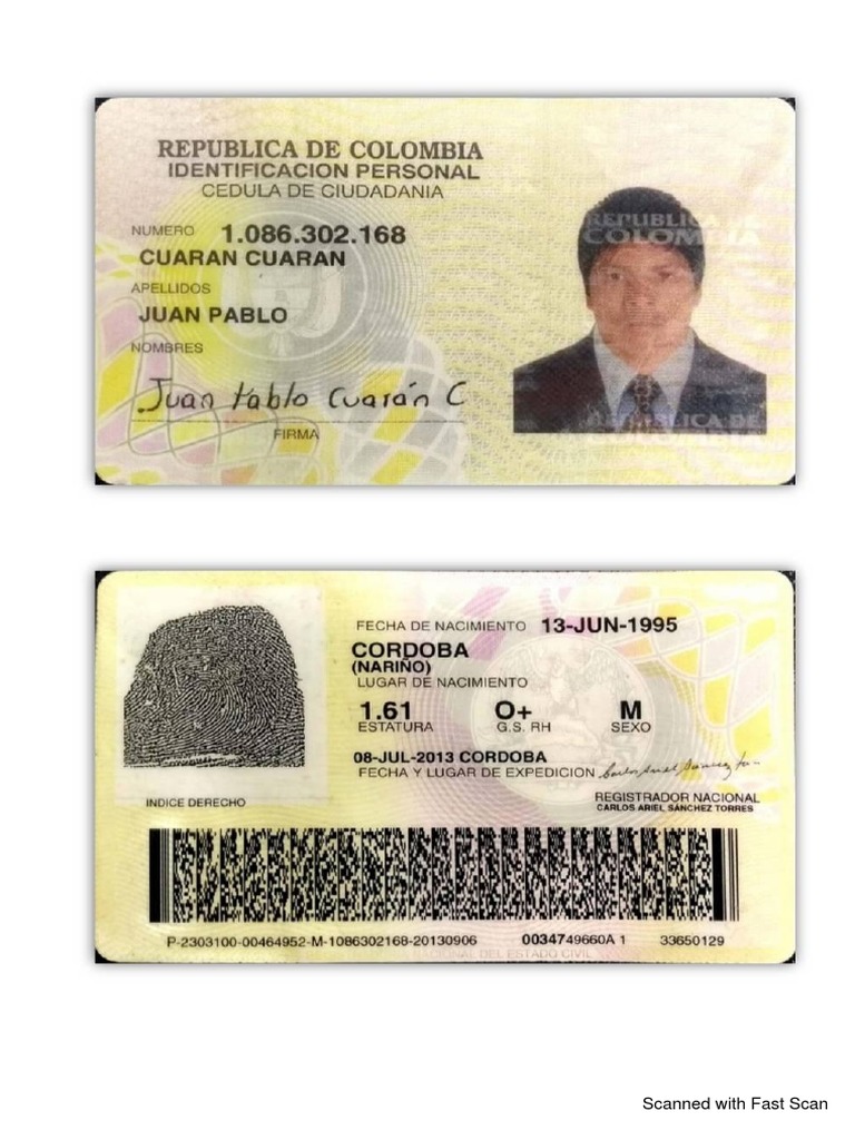 Cedula Juan Pablo | PDF
