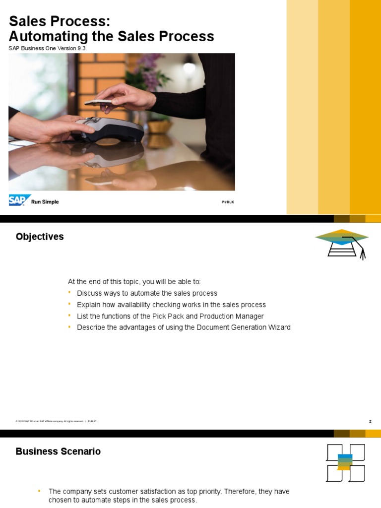 Sales Process: Automating The Sales Process: SAP Business One Version 9 ...