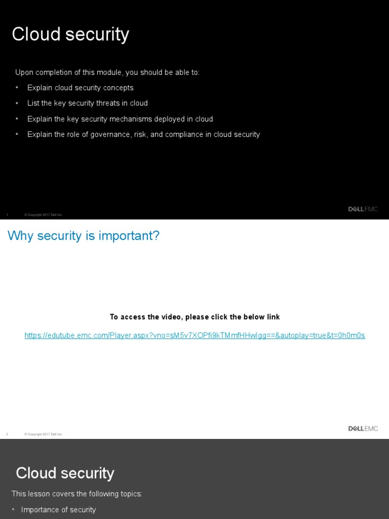 Chapter 6 Cloud Security | PDF | Cloud Computing | Information Security